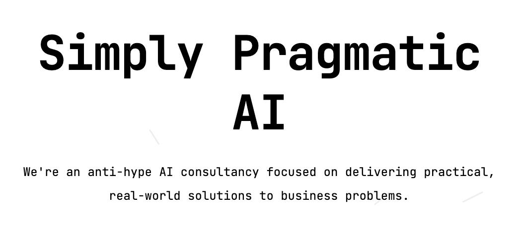 Simply Pragmatic AI
